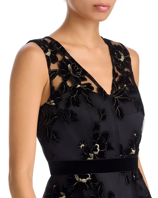 Eliza J V Neck Cutout Sleeveless Dress