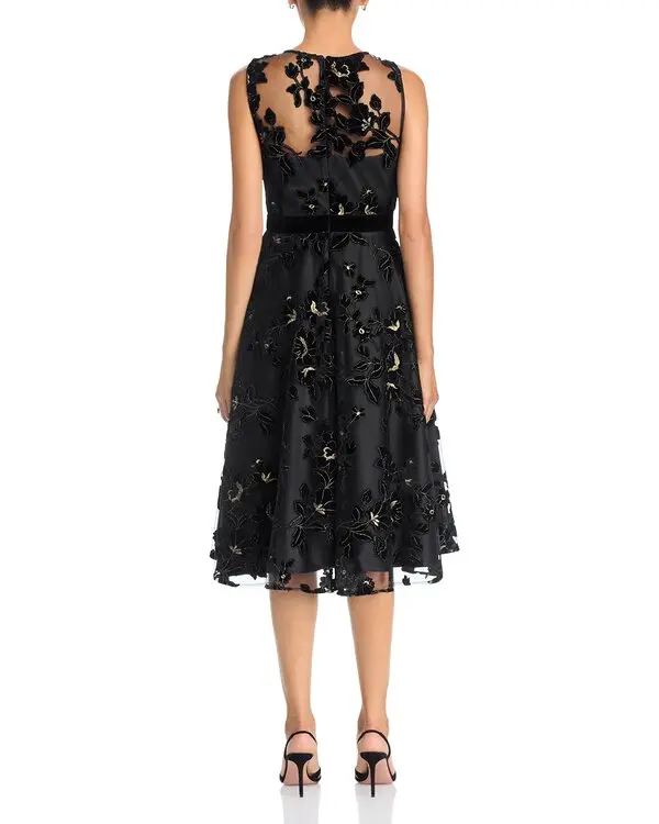 Eliza J V Neck Cutout Sleeveless Dress