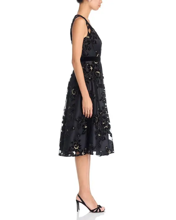 Eliza J V Neck Cutout Sleeveless Dress