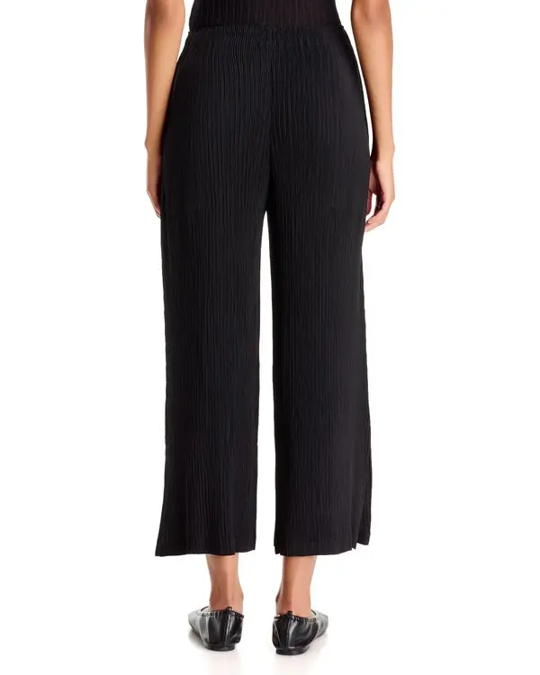 Issey Miyake Hatching Wide Leg Pants