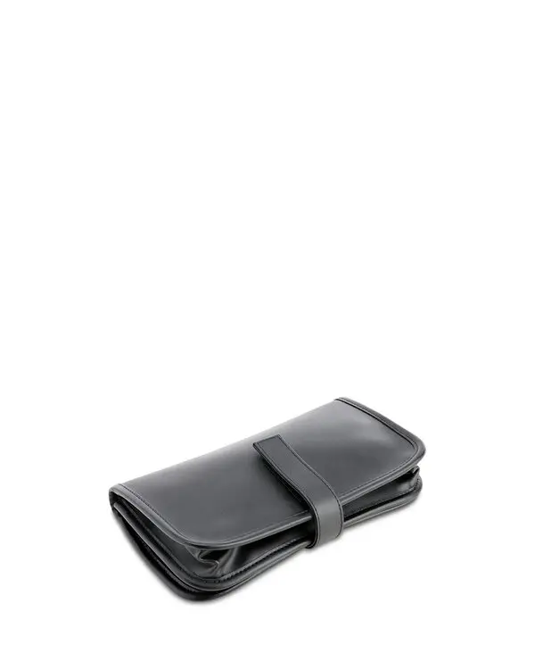 ROYCE NEW YORK Leather Auto Glove Box Organizer - Black