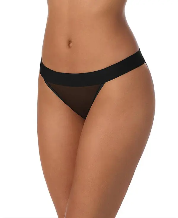 Dkny Sheers Bikini Panty - Black