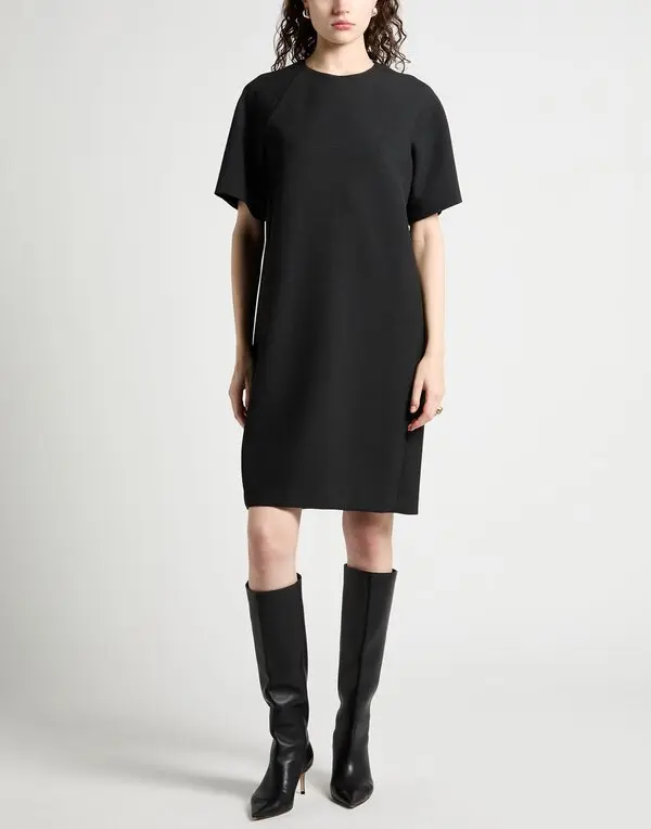 Peserico Midi Dress Charcoal Size Polyester, Viscose, Cotton, Elastane