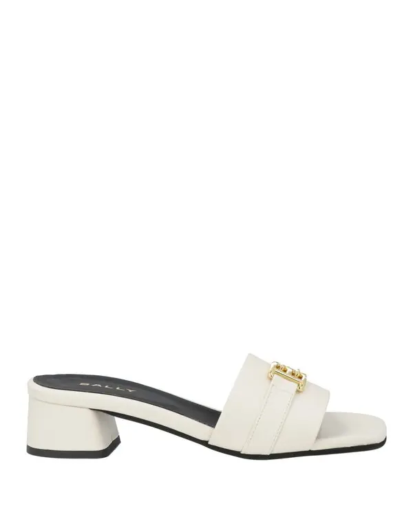 Bally Sandals Size Calfskin - White