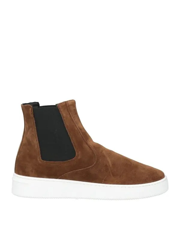 STEFANO BONFIGLIOLI Ankle Boots Size Leather - Brown