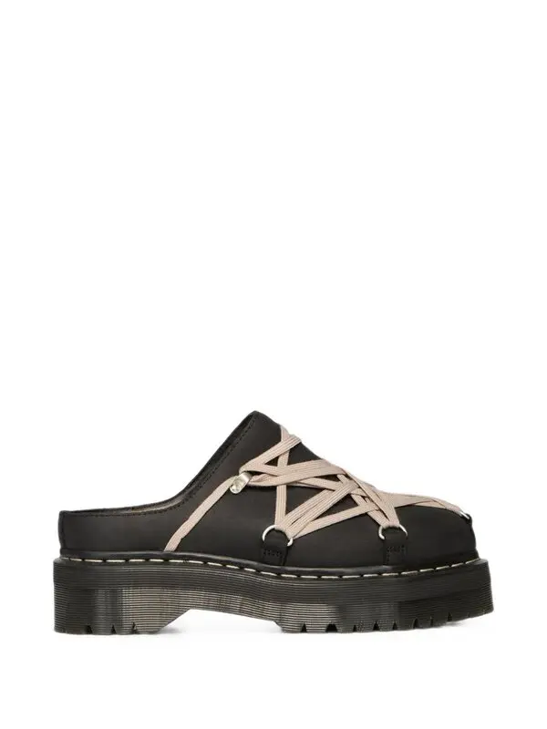 DR. MARTENS X RICK OWENS Quad Leather Boots - Black