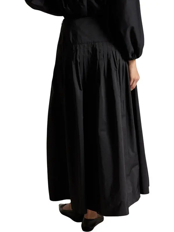 Polo Ralph Lauren Pleated Flared Maxi Skirt