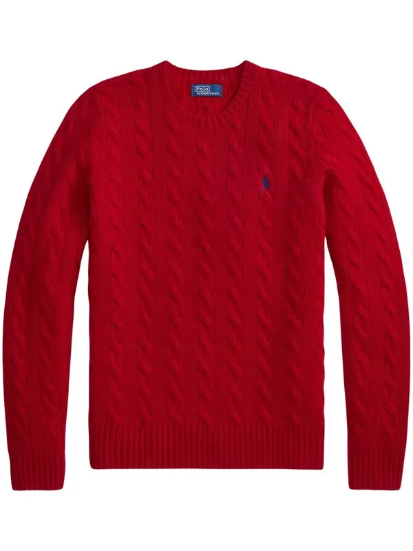 Polo Ralph Lauren Cable-knit Wool-cashmere Crewneck Sweater
