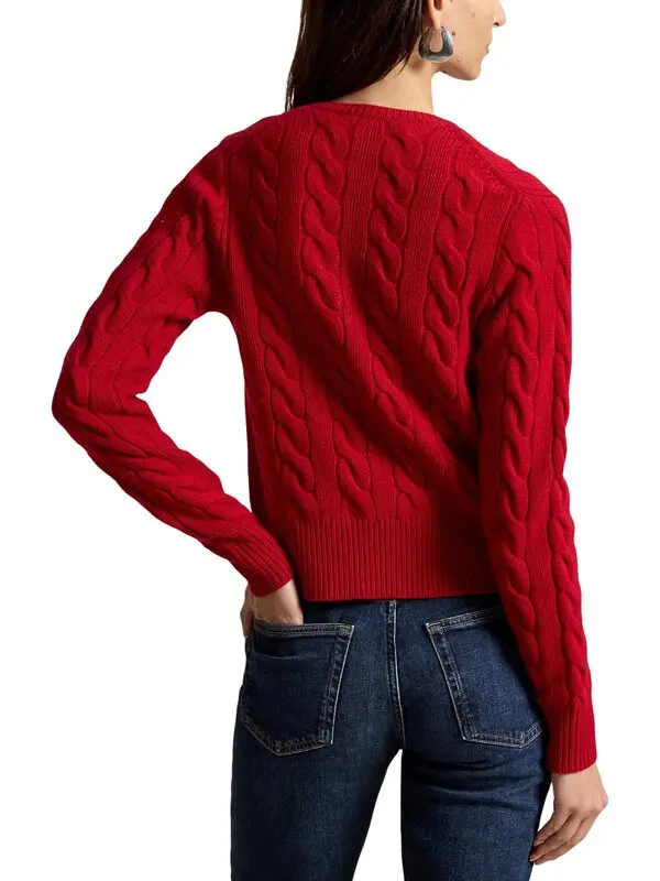 Polo Ralph Lauren Cable-knit Wool-cashmere Cardigan