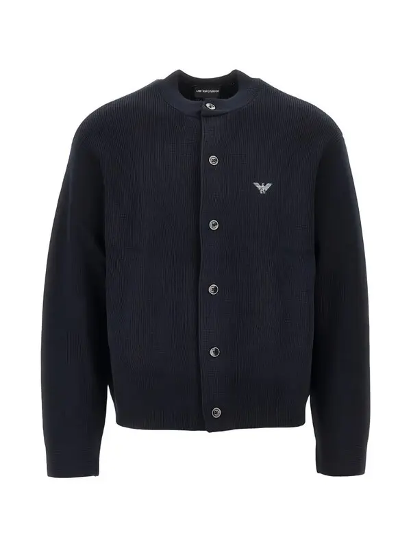 Emporio Armani Wool Zipped Cardigan
