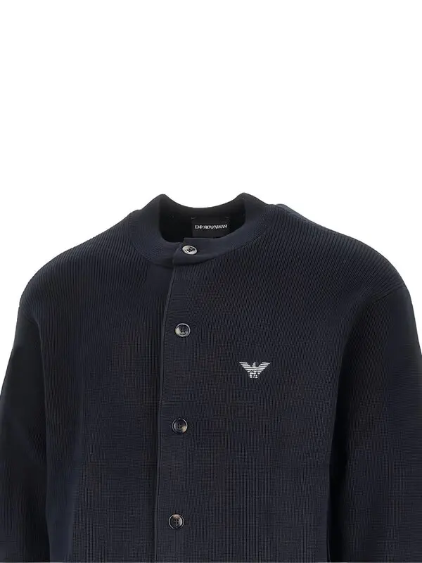 Emporio Armani Wool Zipped Cardigan