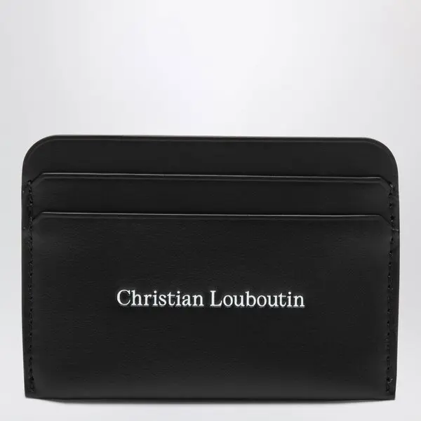 CHRISTIAN LOUBOUTIN Leather Card Holder - Black