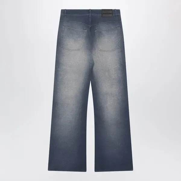 Acne Studios Grey Melange Cotton Fleece Trousers - Gray