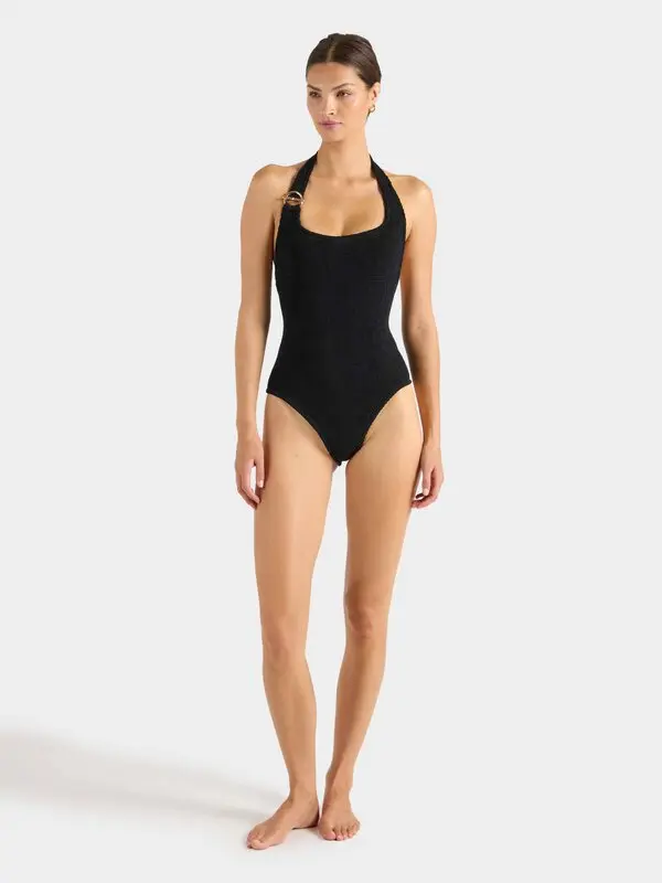 Hunza G Sandy T Bar Swim - Black