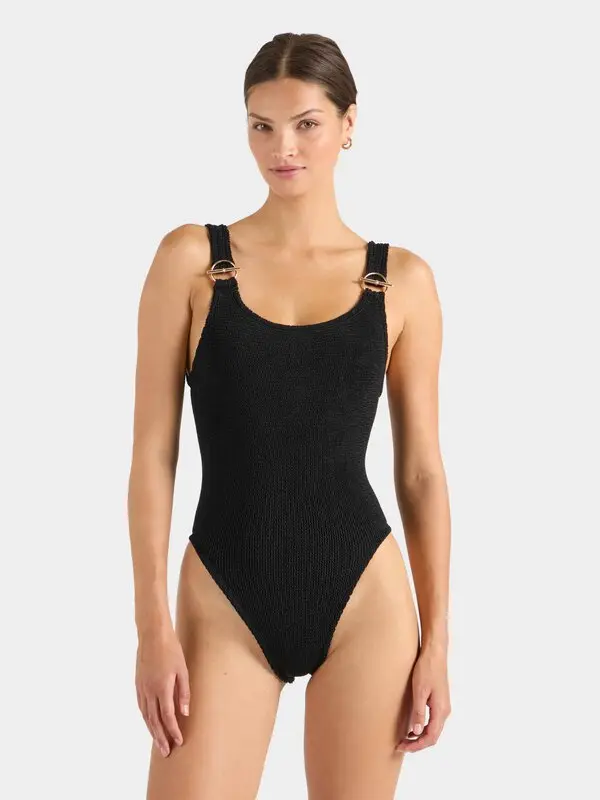 Hunza G Domino T Bar Swim - Black