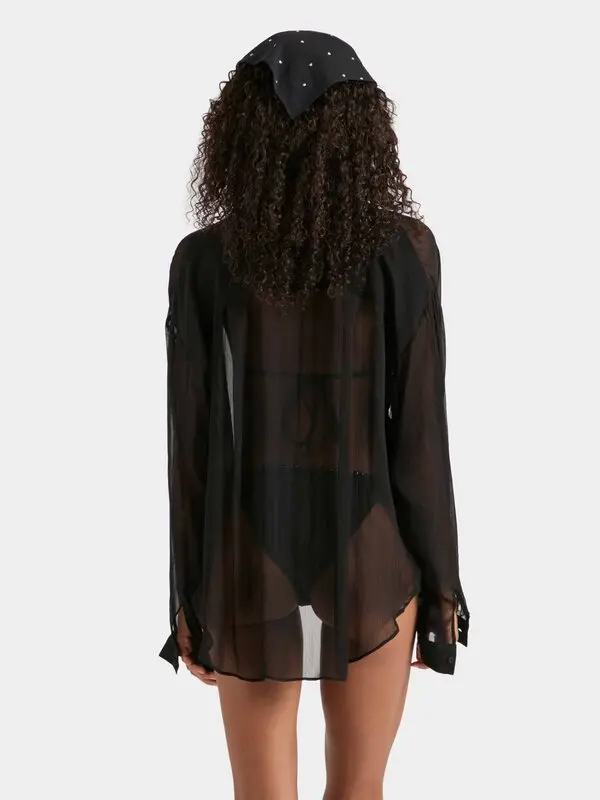Hunza G Oversized Shirt Sheer