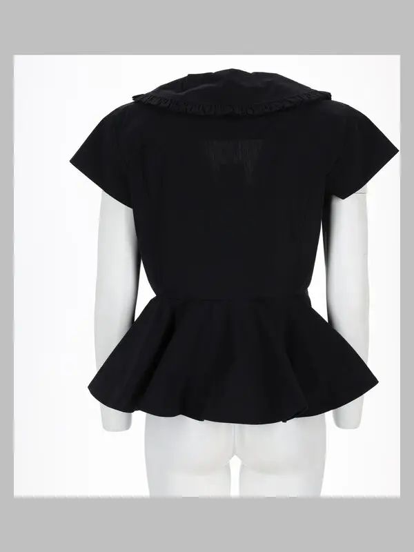 GANNI Blusa In Popeline Di Cotone