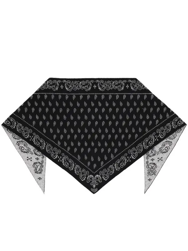 Guest In Residence Sciarpa "the Wild Rag" Con Motivo Paisley - Black