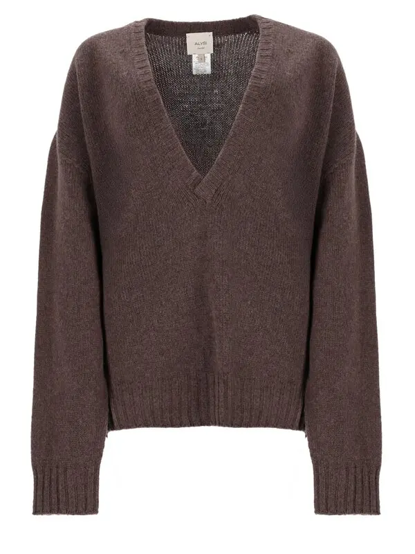ALYSI Maglia "chunky" Con Scollo A V