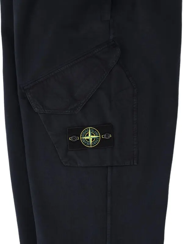 Stone Island Pantalone In Felpa Di Cotone