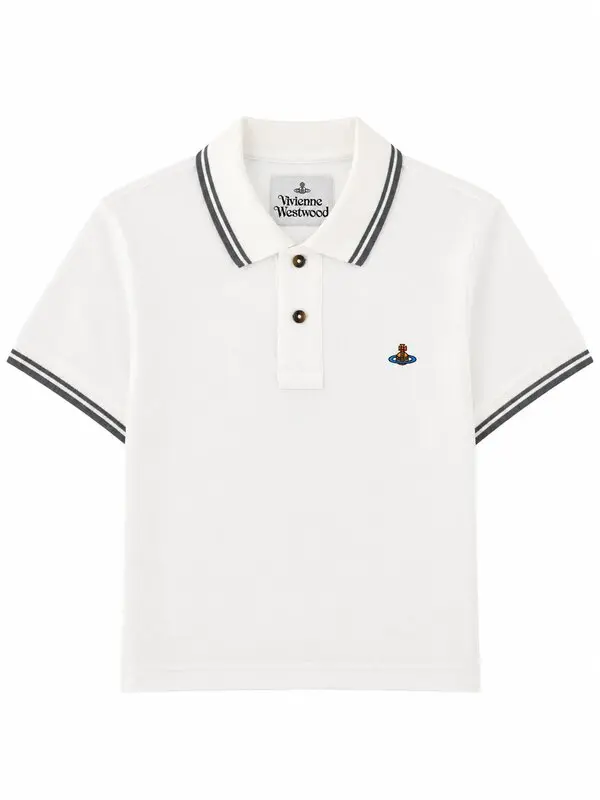 VIVIENNE WESTWOOD Polo Mini Con Logo - White