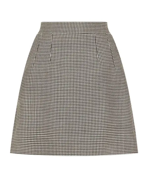 Dolce & Gabbana Tartan Check Skirt - Grey