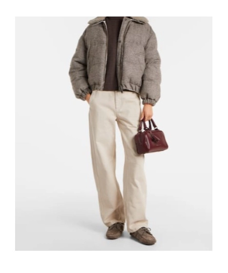 Brunello Cucinelli Monili Shearling-trimmed Suede Moccasins
