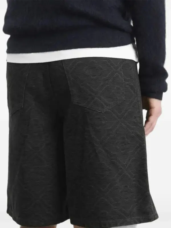 Casablanca Laser Monogram Denim Shorts