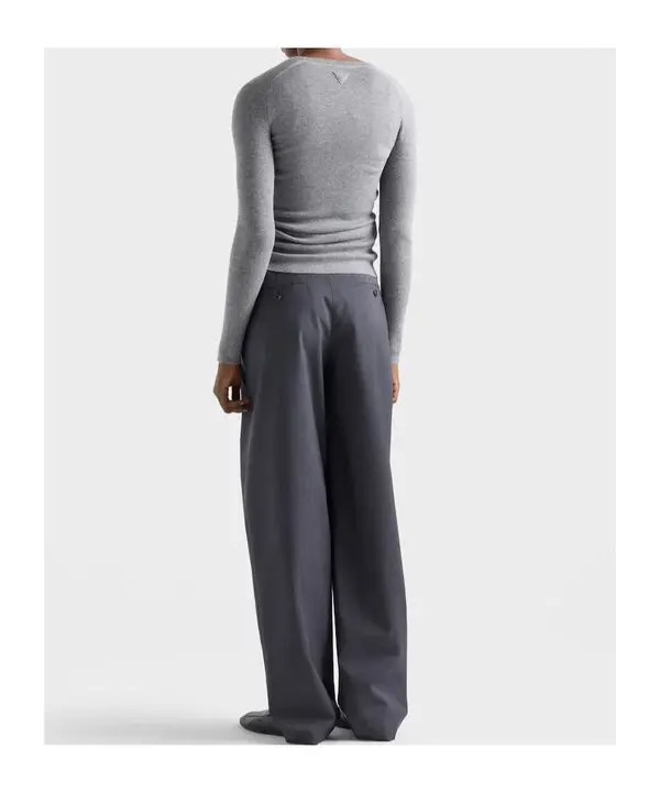 Prada Ribbed Cashmere Cardigan