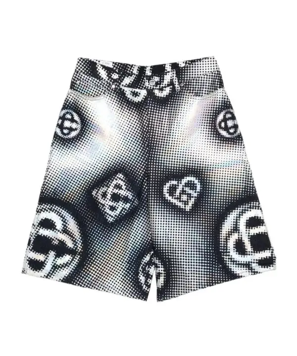 Casablanca Printed Wide-leg Shorts