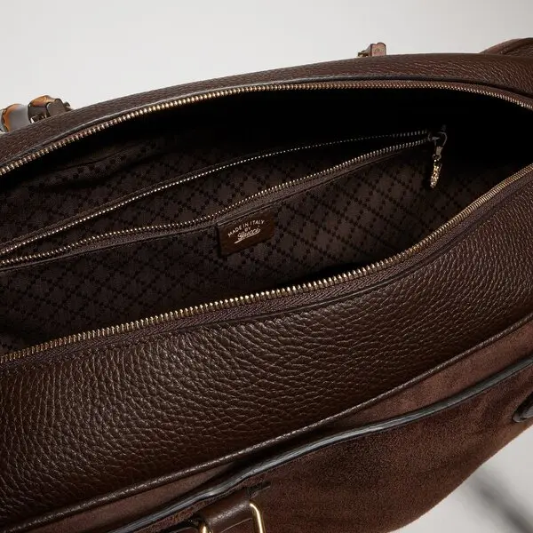Gucci Large Boston Bag With Bamboo