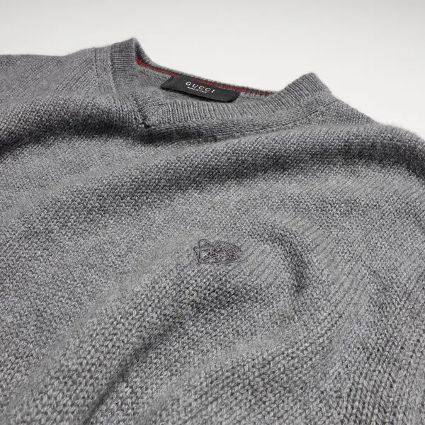 Gucci Knit Cashmere Sweater With Embroidery