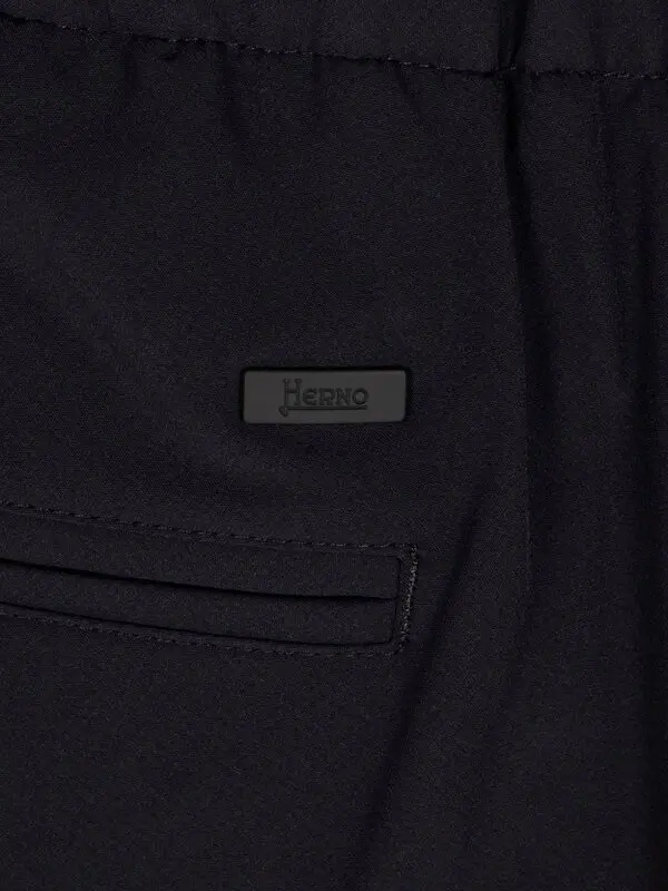 Herno Drawstring-waist Straight-leg Trousers