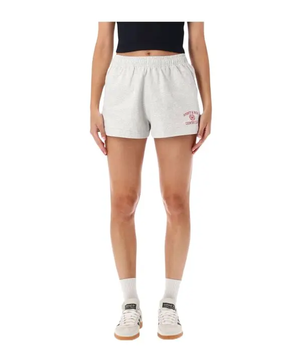 SPORTY  RICH Sporty Rich Varsity Logo Shorts