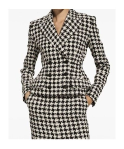 Dolce & Gabbana Dolce Gabbana Double-breasted Houndstooth Jacket