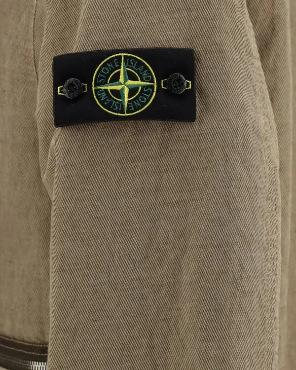 Stone Island Padded Cotton And Wool-blend Jacket