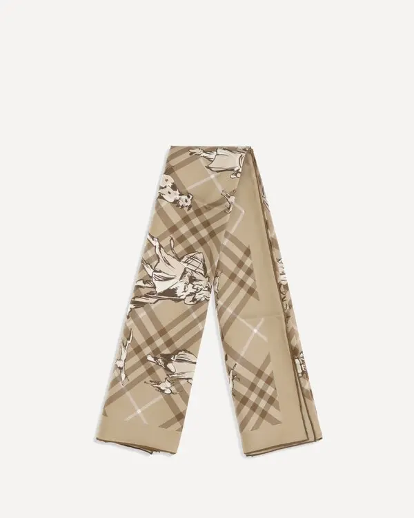 Burberry Check Silk Twill Scarf