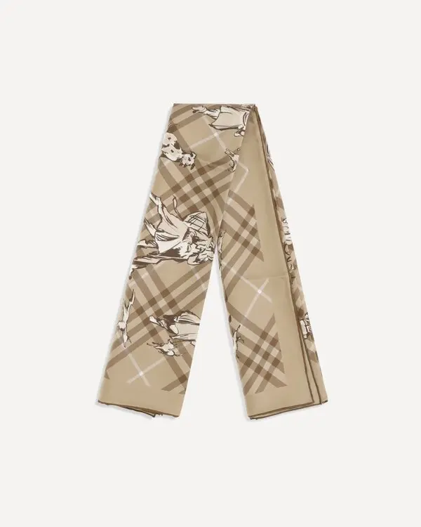 Burberry Check Silk Twill Scarf