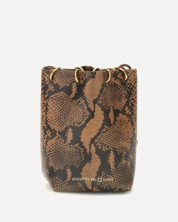 Benedetta Bruzziches Doudou Petite Bucket Bag - Brown