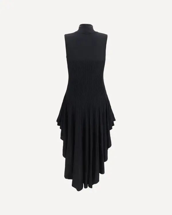 Alaïa 3d Sculpted Knit Pointed Dress