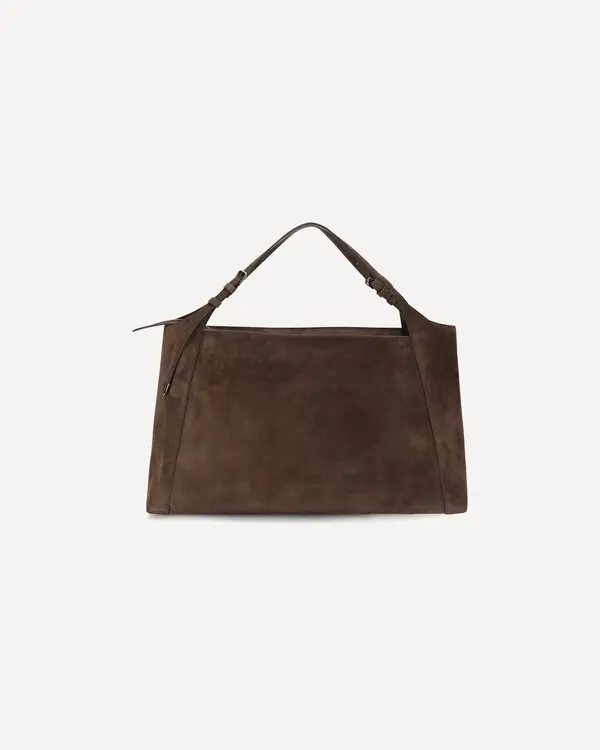 Brunello Cucinelli Sartorial Suede Shoulder Bag