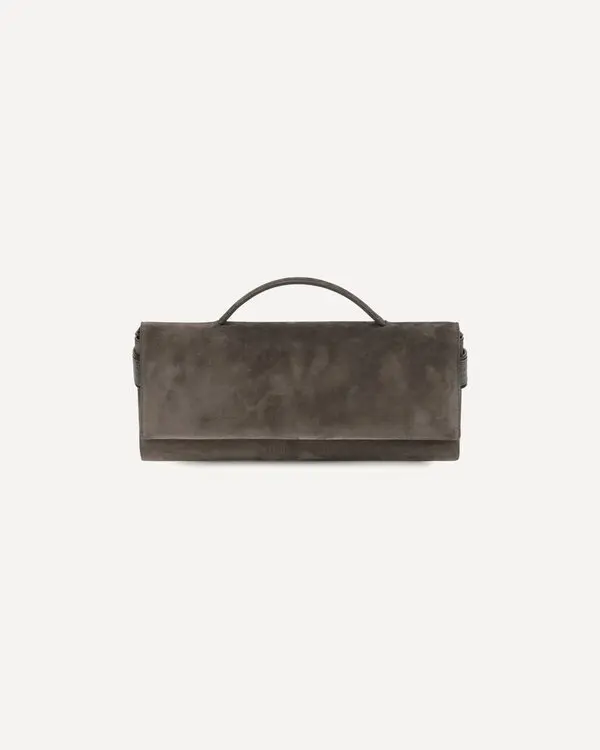 Brunello Cucinelli Essence Suede Top-handle Bag