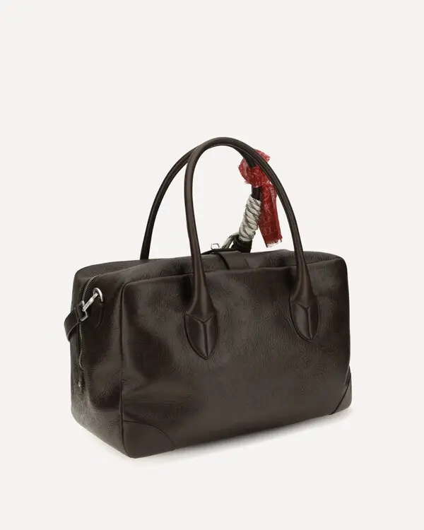 GOLDEN GOOSE Vita Medium Leather Travel Bag