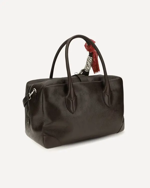GOLDEN GOOSE Vita Medium Leather Travel Bag