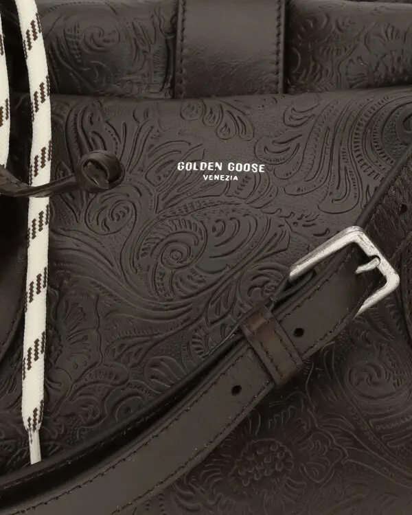 GOLDEN GOOSE Vita Medium Leather Travel Bag