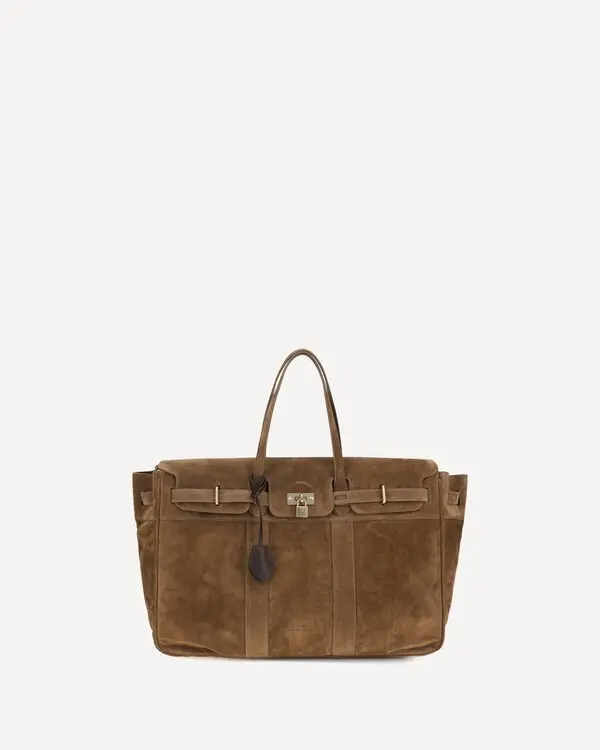 Brunello Cucinelli Explorer Suede Travel Bag