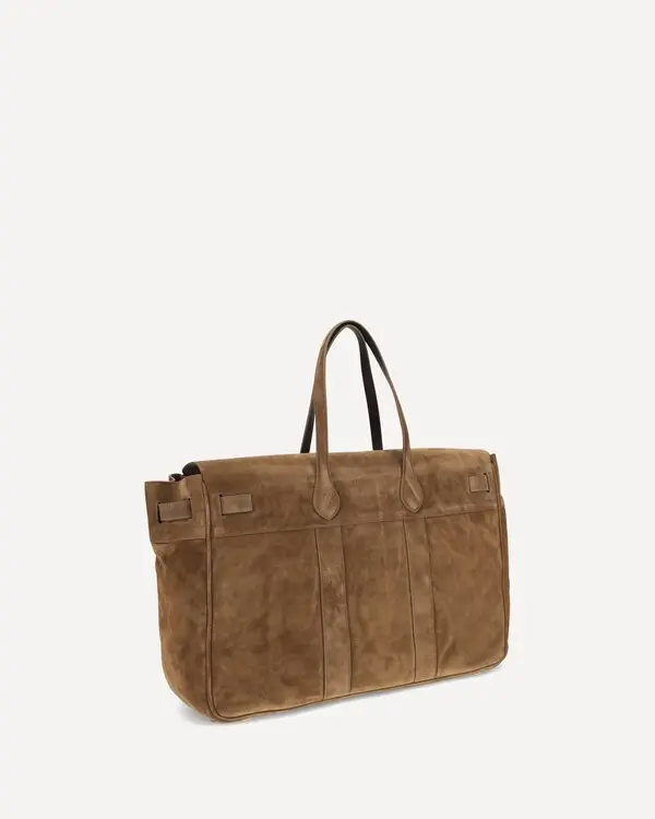 Brunello Cucinelli Explorer Suede Travel Bag