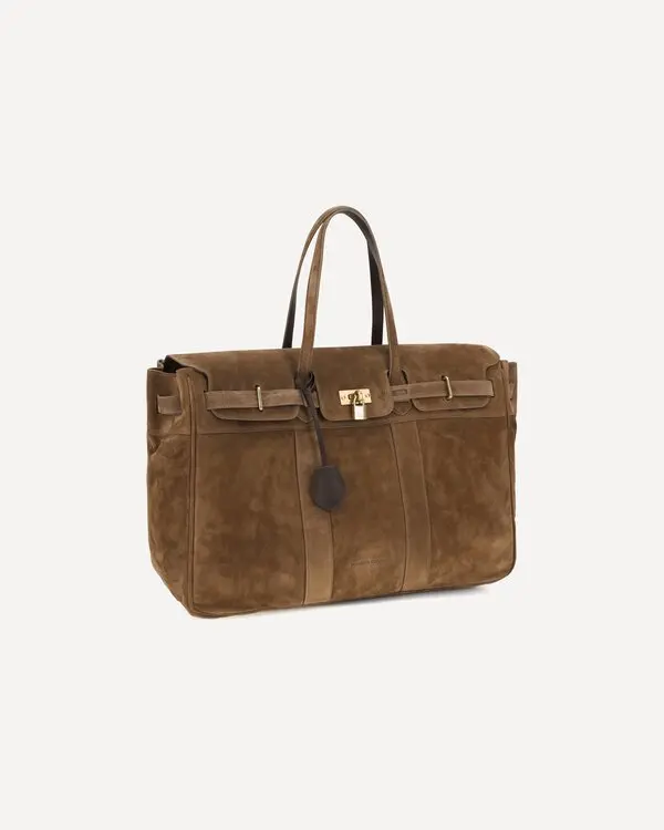 Brunello Cucinelli Explorer Suede Travel Bag