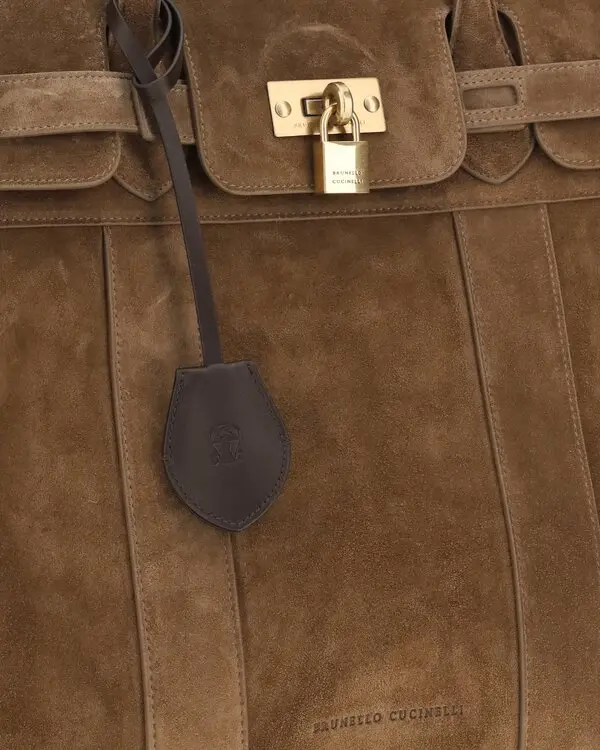 Brunello Cucinelli Explorer Suede Travel Bag
