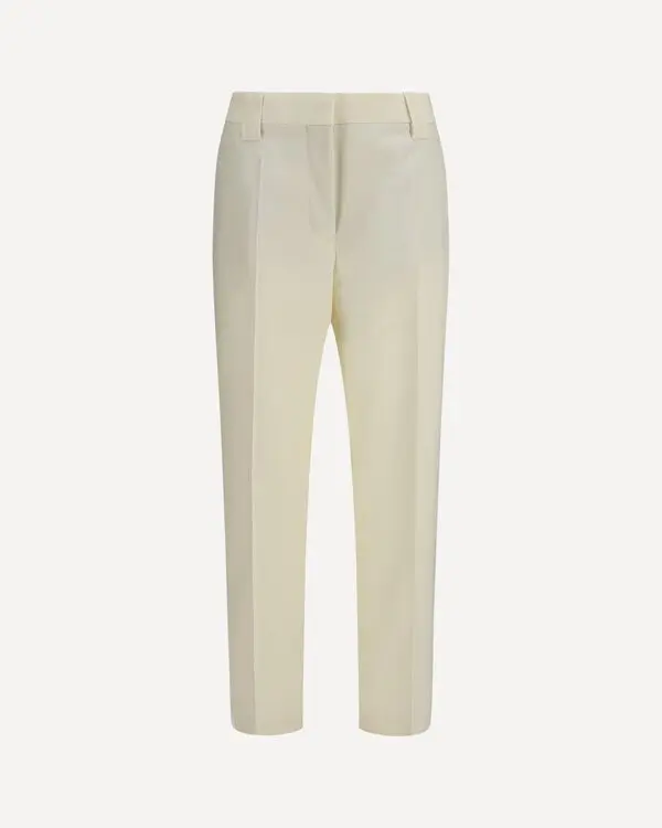 Versace Stretch Wool Pants - Cream